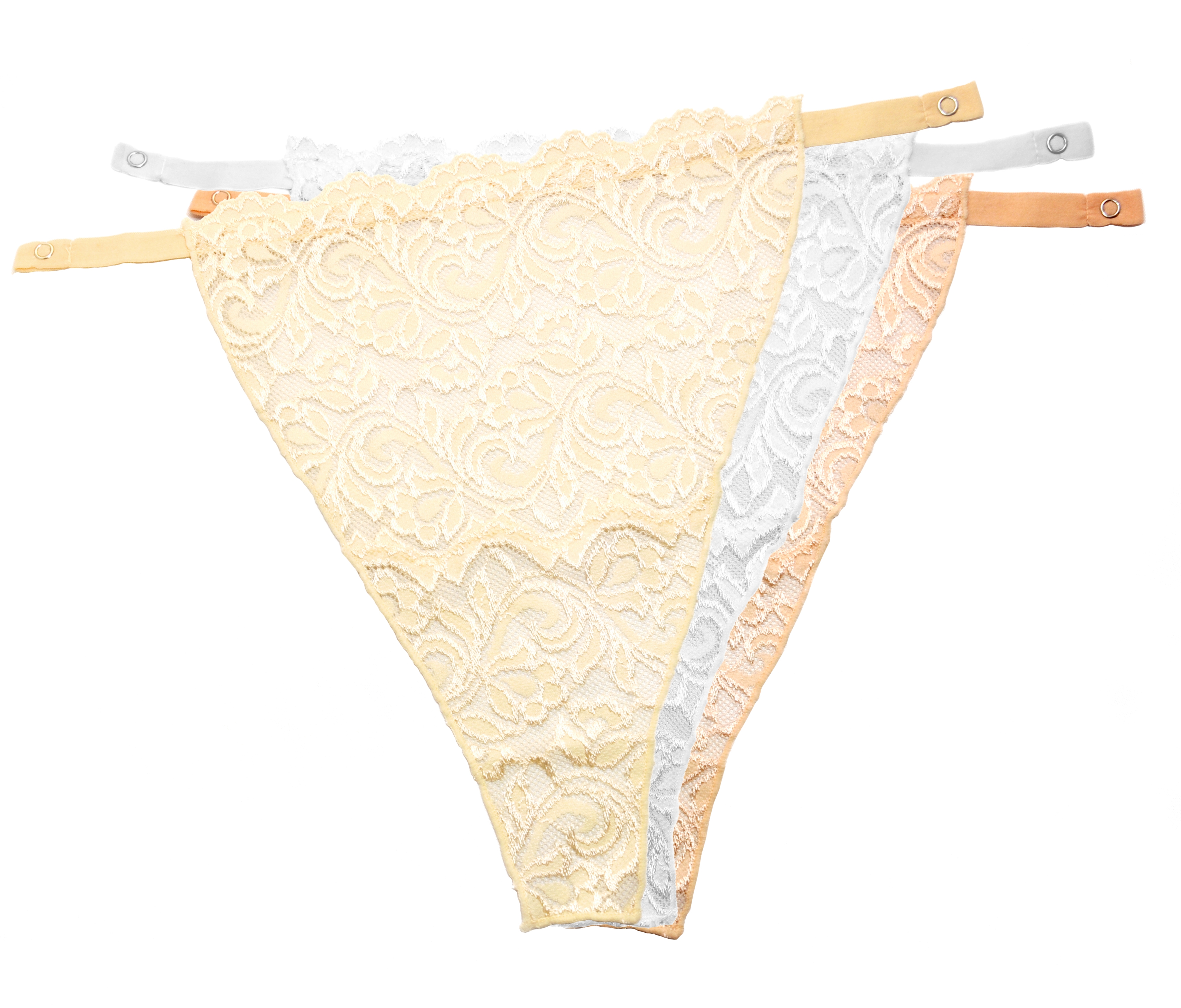 Snappy Cami - (204) Snappy Cami, Set of 3 FULL LACE [White - Creme ...